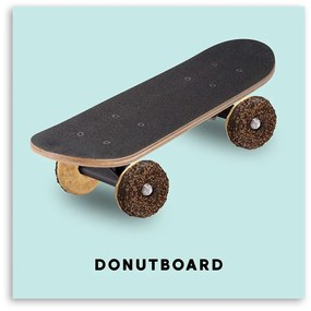 Gario Obraz na plátně Skateboardový donut - Bekir Ceylan Rozměry: 30 x 30 cm