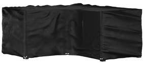 Plachta na zahradní nábytek tvar L 12 oček 185 x 185 x 90 cm 319314