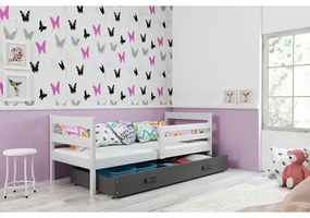 Dětská postel ERYK 190x80 cm Bílá Ružové