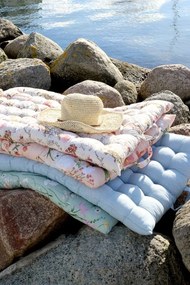 Krémová matrace s květy Aix Quilt Wild Flowers - 60*100 cm