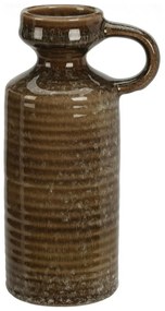 Kameninová váza Busara 8,5 x 20 cm, hnědá