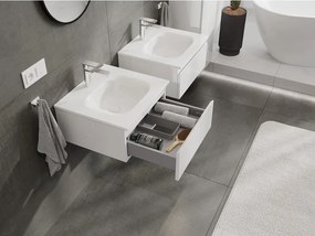 Mexen Orio, koupelnová skříňka 50 cm s umyvadlem Vela, 1 zásuvka, bílá lesklá, 91A10-05023-1-BF00-W23M00