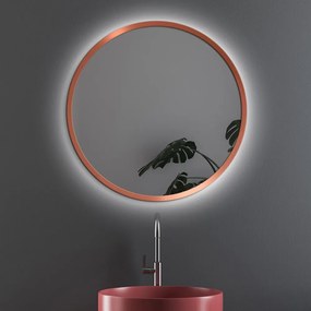 Zrcadlo Nordic Copper LED Rozměr: ø 105 cm