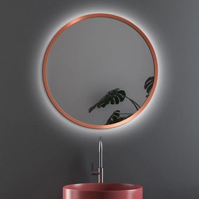 Zrcadlo Nordic Copper LED Rozměr: ø 65 cm