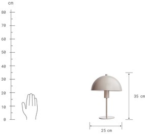 Butlers TOPEE Stolní lampa - béžová