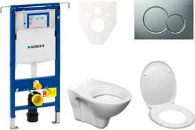 Cenově zvýhodněný závěsný WC set Geberit do lehkých stěn / předstěnová montáž + WC Ceramia S-Line Pro 111.355.00.5ND3