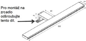 Zrcadlo do koupelny s LED světlem  - 60 x 80 cm - Pure Light