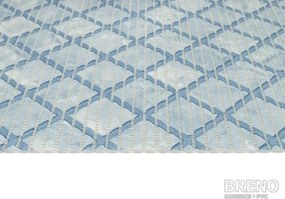 Breno Koupelnová pěnová předložka SOFTY-TEX 79835 modré dlaždice, šíře 65 cm, Modrá