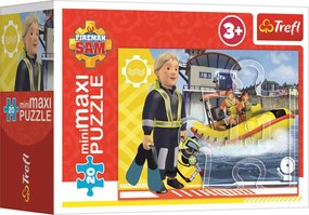 TREFL PUZZLE MiniMaxi Hrdinský Požárník Sam 22x16cm 20 dílků 4 druhy tr56030