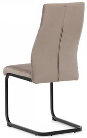 Jídelní židle cappucino látka černé kovové nohy DCL-X7018 CAP2