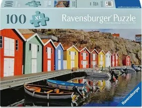 Ravensburger 120017301 Barevné domy ve Švédsku 100 dílků / věk od: 9 l
