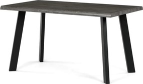 Jídelní stůl HT-F4514 GREY, mdf, šedý dub (140 x 80) cm Šedá