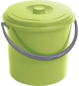 Curver 55162 kbelík s víkem zelený 10 l