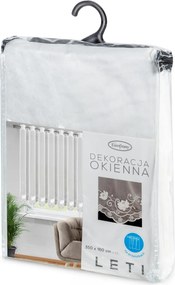 ZÁCLONA NA KROUŽCÍCH LETI 350X160 CM KVĚTY