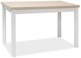 Jídelní stůl ADAM | 100 x 60 cm Barva: dub / bílý mat