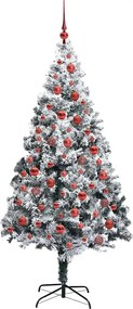 Umělý vánoční stromeček Bílá 180 cm PVC, ocel a plast 3396962