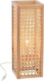 Přírodní bambusová stolní lampa Rectan - 23*23*65cm