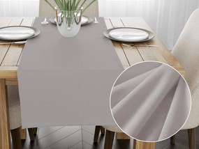 Biante Sametový běhoun na stůl Velvet Premium SVP-018 Světle šedý 35x140 cm