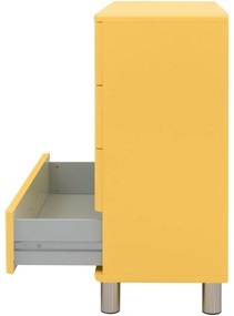 Žlutá lakovaná komoda Tenzo Malibu 86 x 41 cm