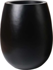 Designový květináč BALAO , sklolaminát, 50x40 cm, černá