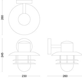Philips - Venkovní nástěnné svítidlo INYMA 1xE27/25W/230V IP44