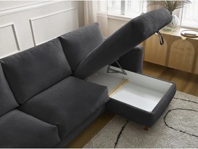 Černá rohová pohovka Nouveau Cocoone – Bobochic Paris