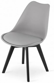 modernHOME Sada 4 šedých židlí MARK, moderní černé nohy model_3754_4-MARK-ATTY16