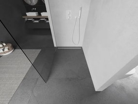 Mexen Kioto, sprchová zástěny typ Walk-In 105 x 200 cm, 8mm čiré sklo, bílý profil, 800-105-101-20-00