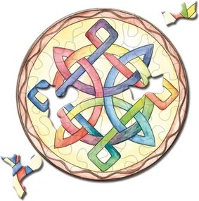 CURIOSI Kulaté puzzle Picoli: Uzel / 33 dílků / průměr 9 cm
