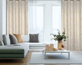 ZATEMŇOVACÍ ZÁVĚS NA KROUŽCÍCH ELISE 140X250 CM BÍLÁ