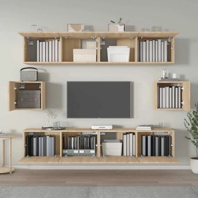 6dílný set TV skříněk dub sonoma kompozitní dřevo 3114360