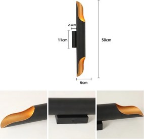 Brilagi - Nástěnné svítidlo KALMAR 2xE27/40W/230V černá/bronzová