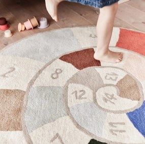 OYOY Vlněný koberec Hopscotch Nautilus 100 x 112 cm, multi barva, textil