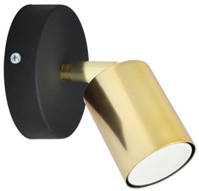Helam | Nástěnné bodové svítidlo TUNE 1xGU10/60W/230V zlatá/černá | HE1390