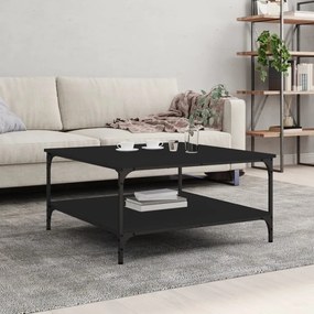 vidaXL Konferenční stolek 80 x 80 x 40 cm kompozitní dřevo [832839] Barva: Černá