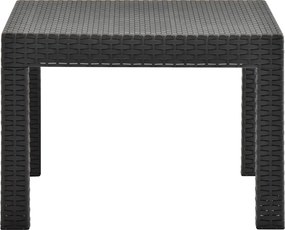 Zahradní stůl antracitový 58 x 58 x 41 cm PP ratan 315640