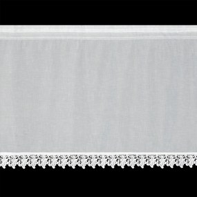 KRÁTKÁ ZÁCLONA NA PÁSCE MARTINA 150X70 CM BÍLÁ