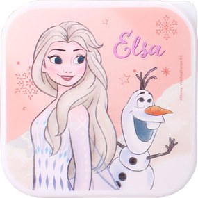 Svačinové boxy Ledové království - Frozen - motiv Elsa a Olaf - sada 3ks