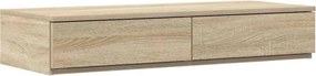 Rám postele s úložným prostorem se zásuvkou Sonoma dub 90 cm 3335607
