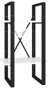 vidaXL Marketos Knihovna s 5 policemi bílá 40 x 30 x 175 cm kompozitní dřevo