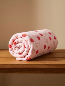 Sinsay - Ručník se srdíčky - růžová