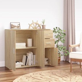 vidaXL Příborník 91 x 29,5 x 75 cm, konstrukční dřevo [823275] Barva: dub sonoma