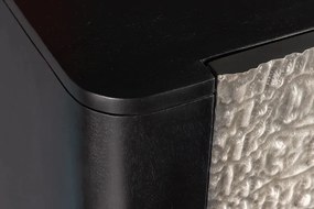 Designová vysoká komoda Helvius 120 cm šedá / černá