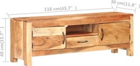 vidaXL TV stolek 116 x 30 x 40 cm masivní akáciové dřevo [320473]