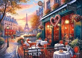 TREFL Puzzle Premium Plus: Láska v Paříži / 500 dílků / 48 x 34 cm