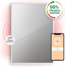 Klarstein La Palma 700, infračervený ohřívač 2 v 1, smart, 85 x 60 cm, 750 W, zrcadlová přední strana