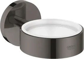Grohe Essentials - Držák skleničky/mýdelníku tmavý grafit