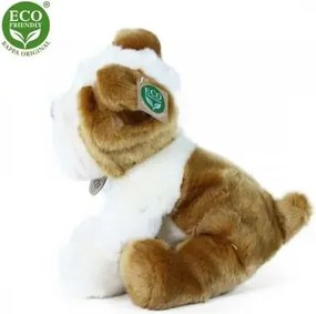 RAPPA Plyšový pes buldok 26 cm / ECO-FRIENDLY / od 0 měsíců