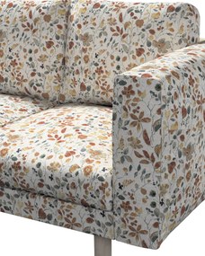 Potah na pohovku IKEA Norsborg 3-místná barva oranžová látka pletený vzor, vzorované