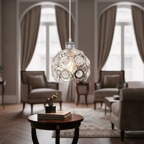 Toolight - Elegantní stropní lampa 1xE27 APP207, chromová, OSW-00402